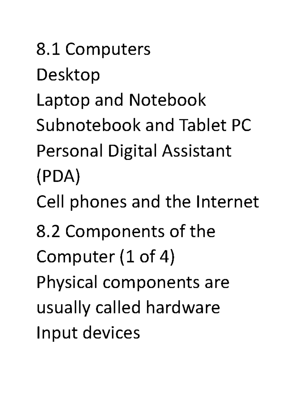 Note 6 - med procedure chap - 8 Computers Desktop Laptop and Notebook ...
