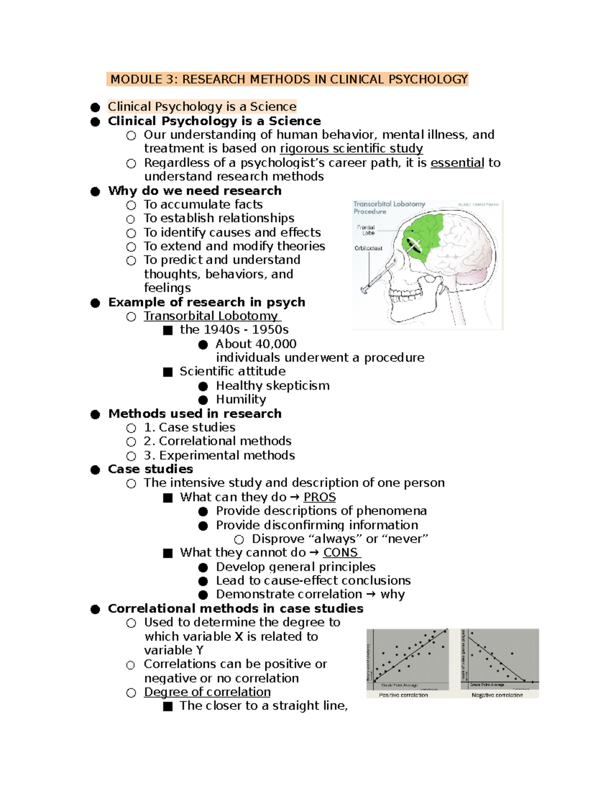 Module 1.3 - RESEARCH METHODS IN CLINICAL PSYCHOLOGY - MODULE 3 ...