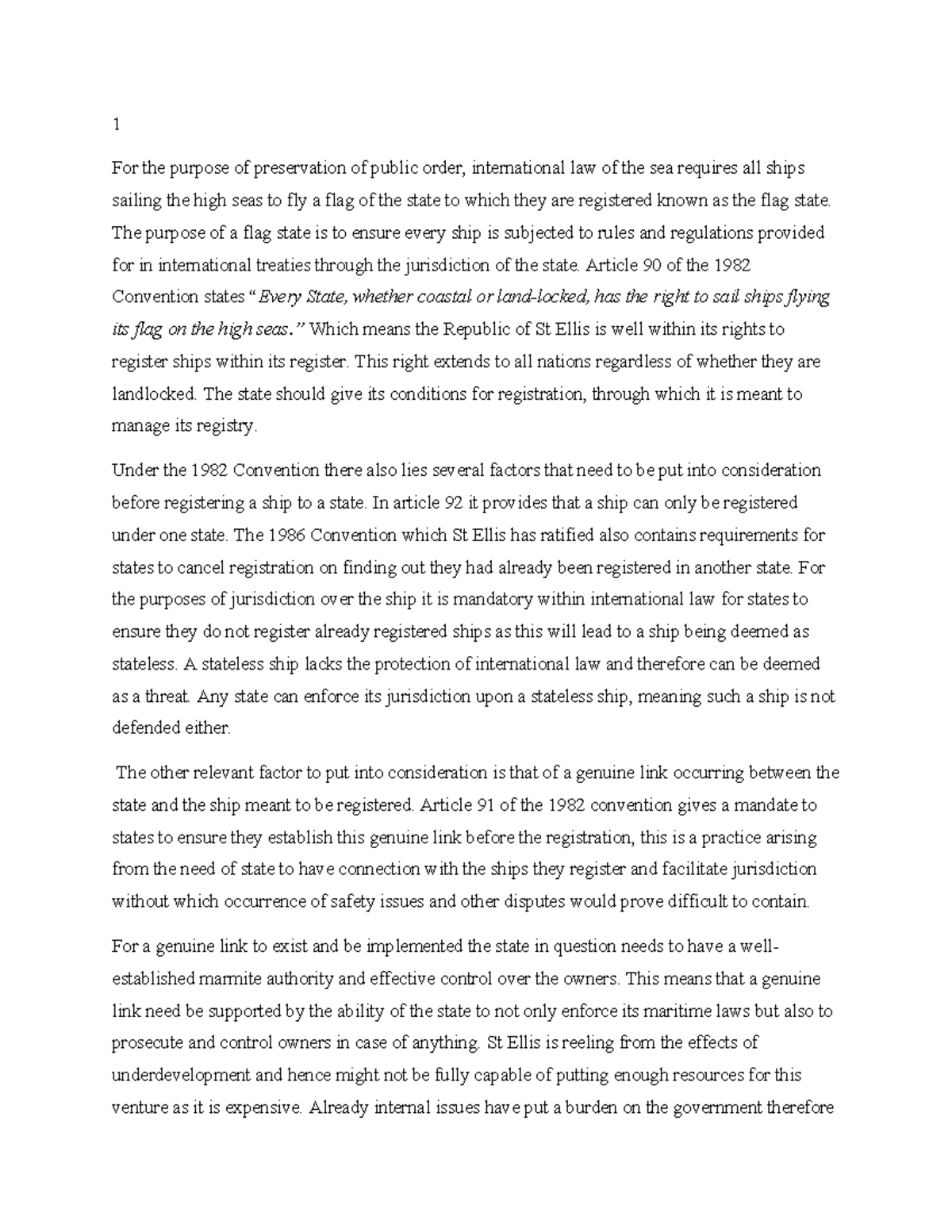 Law of the Sea: Analysis of the right to innocent passage on ...