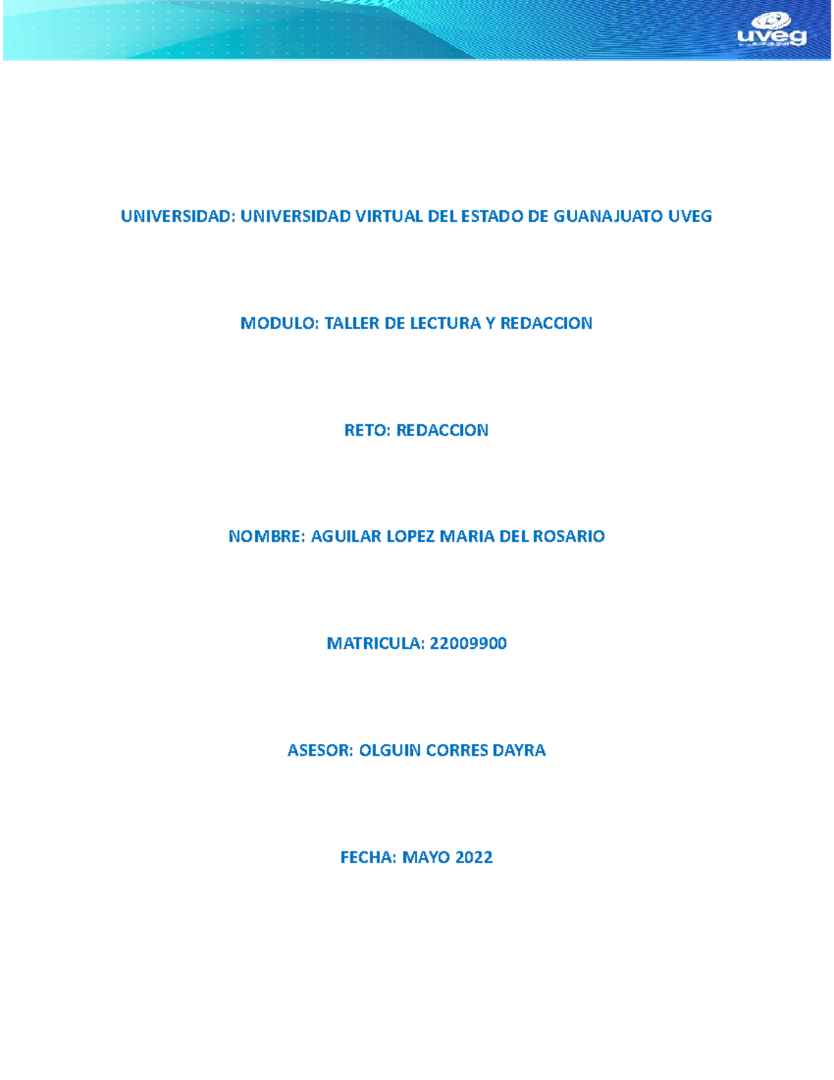 Aguilar Maria R6 U2 - ghfhf - UNIVERSIDAD: UNIVERSIDAD VIRTUAL DEL ...