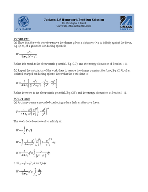 Enm - Physics 505 Fall 2007 Homework Assignment #2 — Solutions Textbook ...