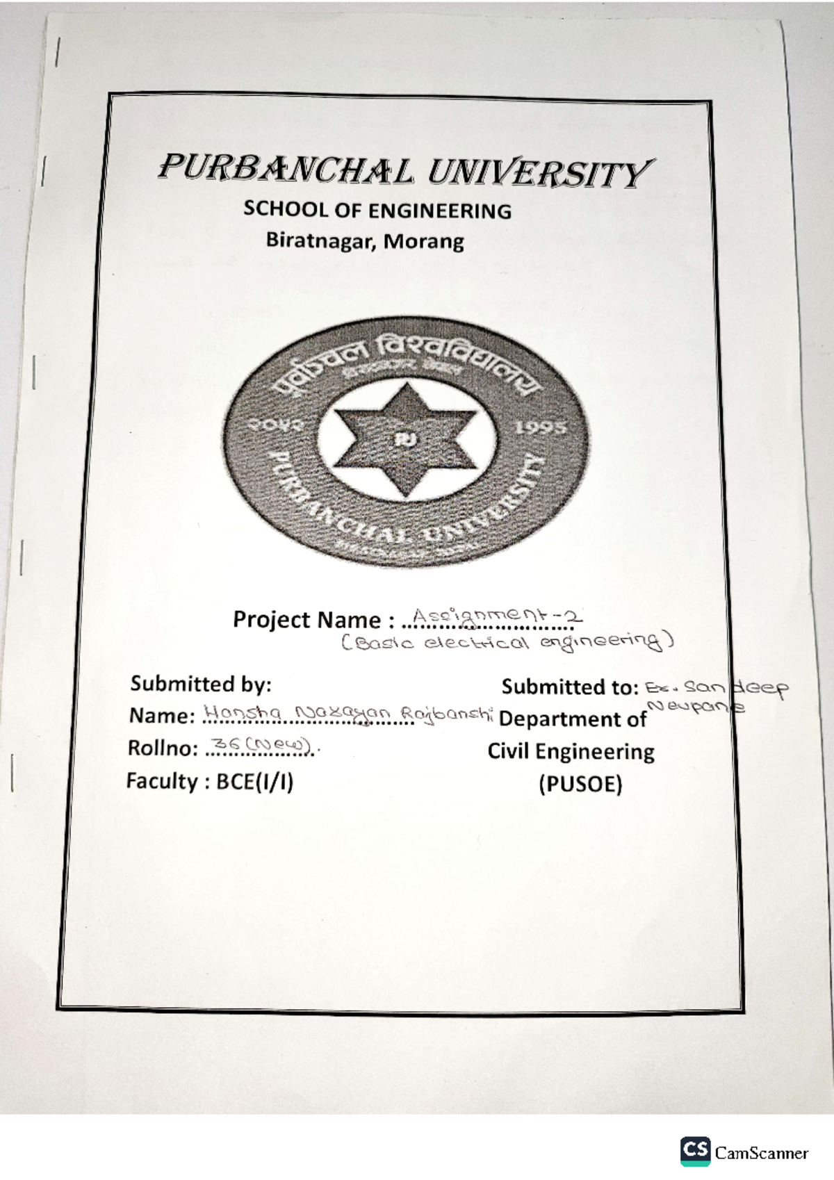 Assignment 2 - Electric Circuit & Machines - Studocu