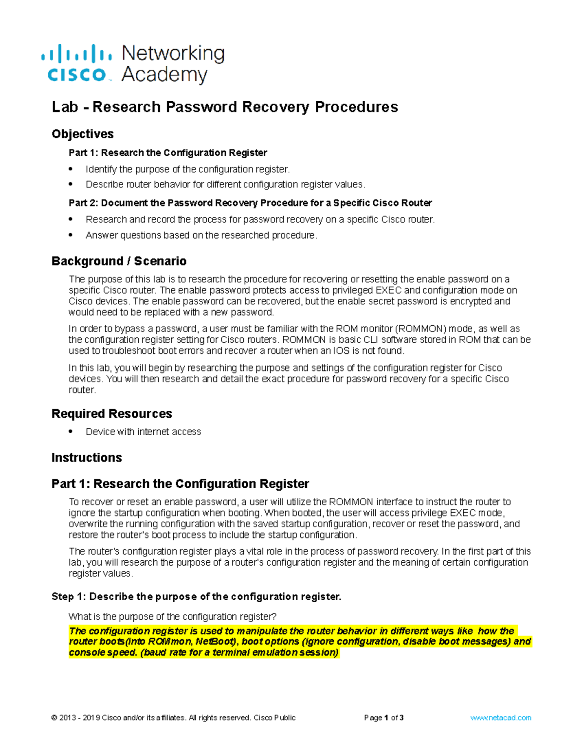 10.6.13 Lab - Research Password Recovery Procedures - Lab - Research Password Recovery ...
