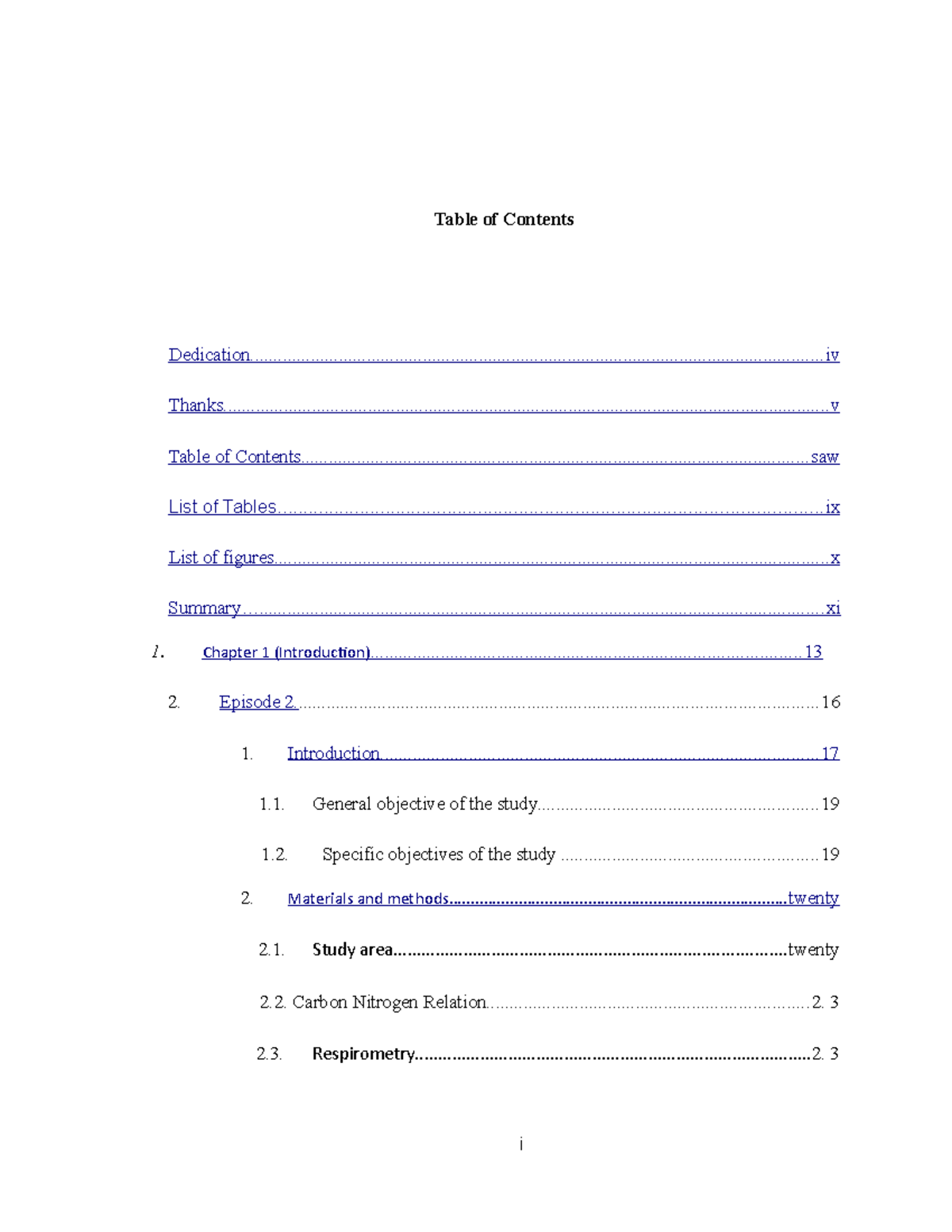 Admi 4 - Admi 4 - Table of Contents - Studocu