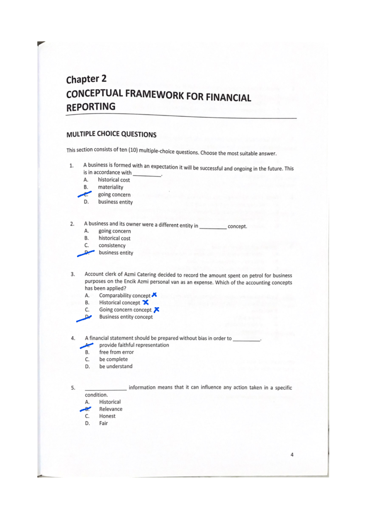 Chapter 2 Exercise ACC117 ( answered ) - Accounting - Studocu