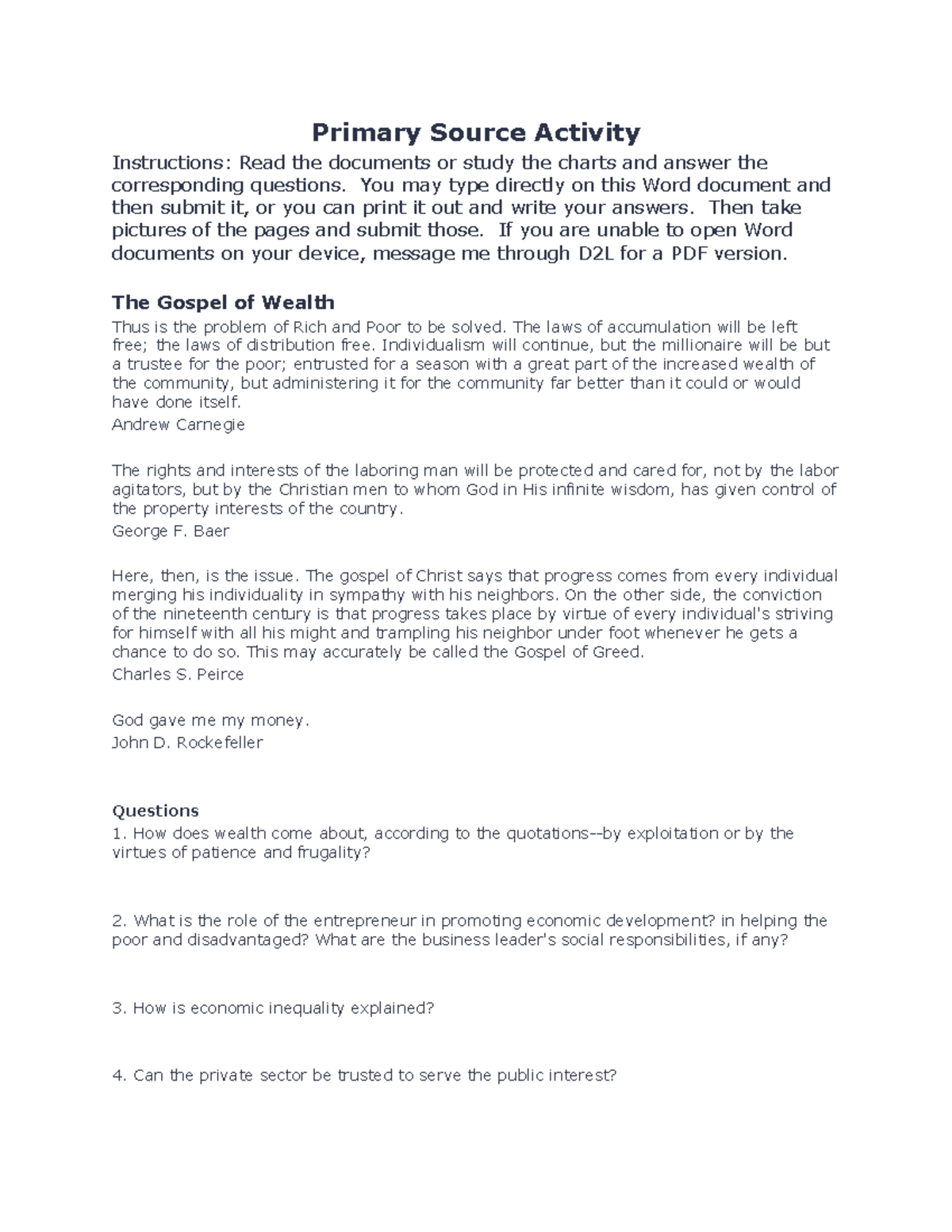 Gilded Age Pirmary Source Activity - Primary Source Activity ...