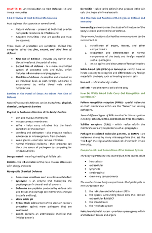 Chapter 16 Micropara - Lecture Notes - CHAPTER 16: Disorders in ...