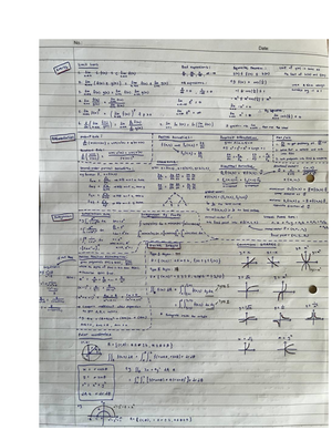 Mid-Terms 2 MH2810 Cheat Sheet - EG2810 - Studocu