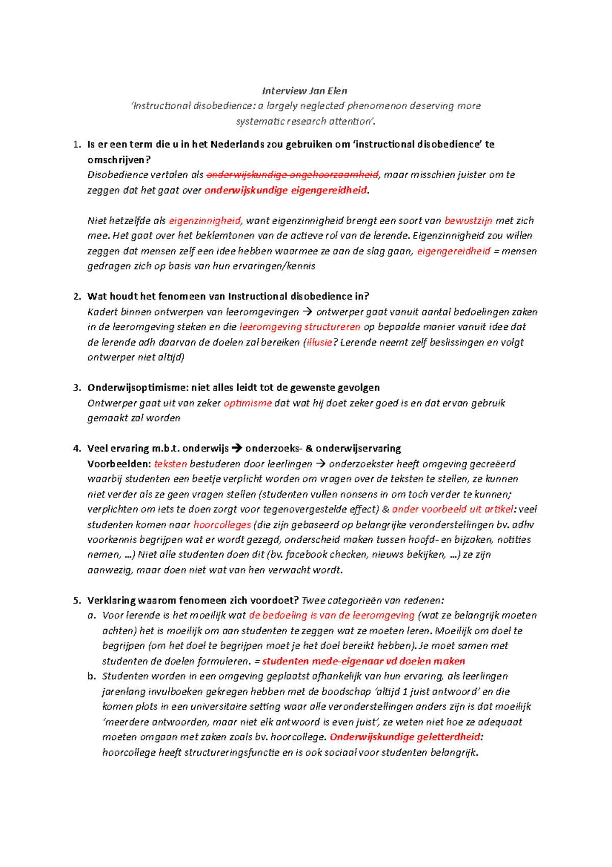 A9 Interview Instructional disobedience Jan Elen - Interview Jan Elen ...