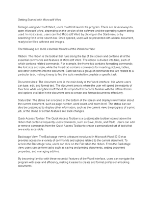 Formatting Text in Microsoft Word - Formatting text involves changing ...