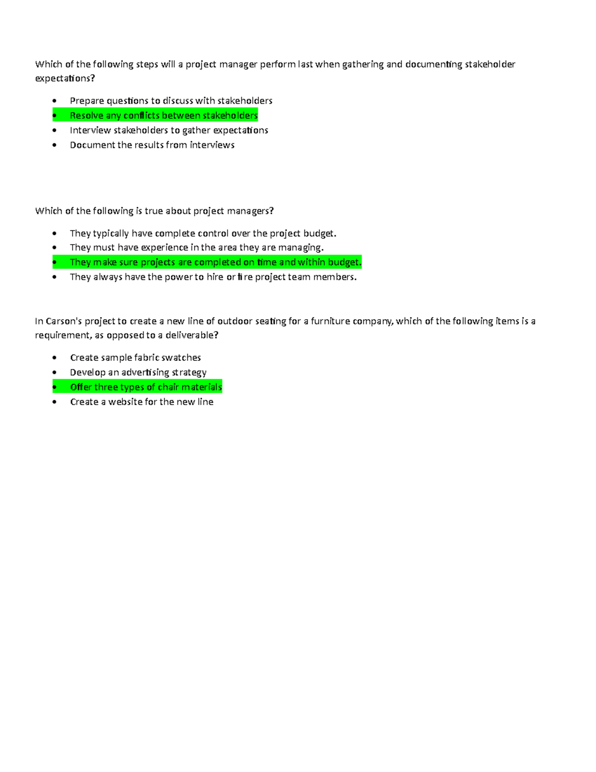 Project Management Milestone 1 Part11 - Which of the following steps ...