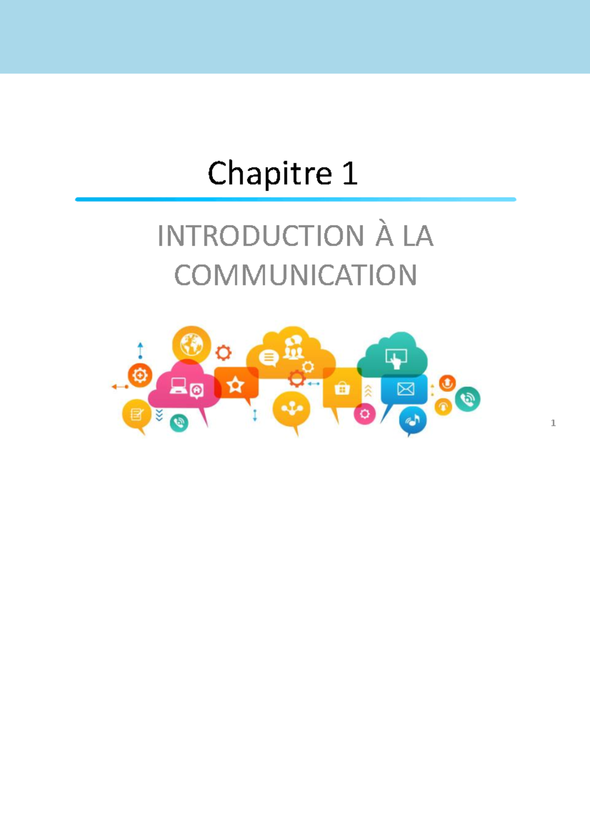 Cours Communication Marketing Chapitre 1 - Chapitre 1 INTRODUCTION À LA ...