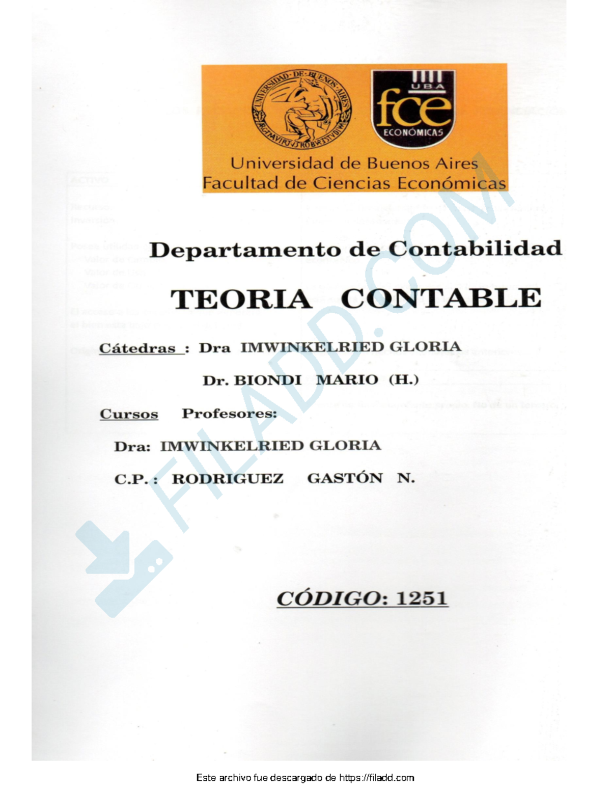 Teoría Contable Guía Practica - Teoría Contable - 2 FILADD 10 FILADD ...