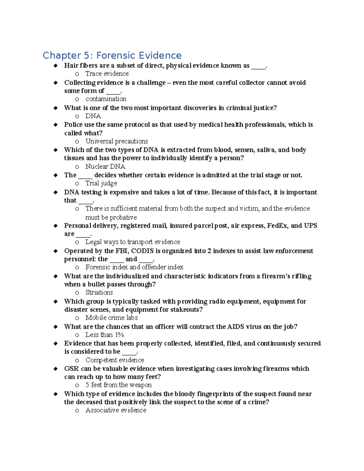 Principles of CSI Final pt3 - Chapter 5: Forensic Evidence Hair fibers ...