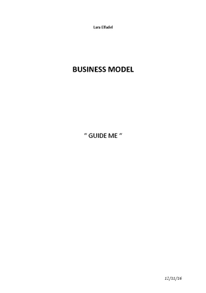 GRP lab (business model) - I - Définitions E -> idee G -> concept ...