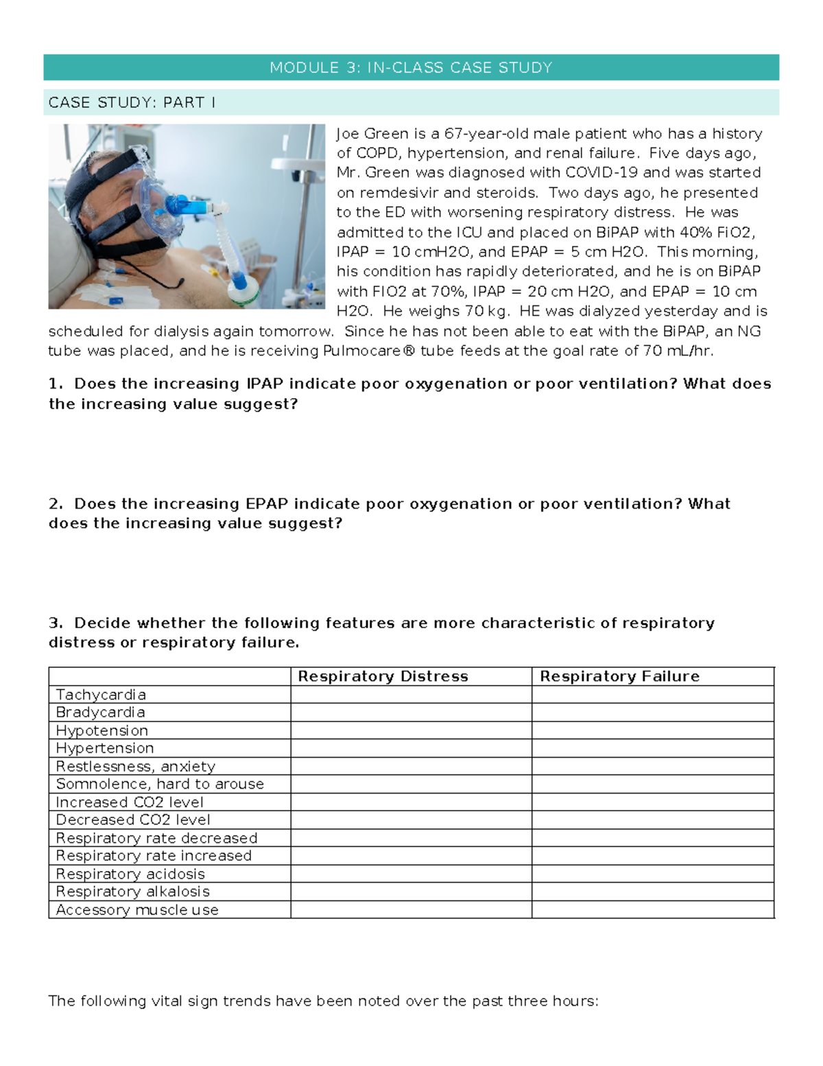 Module 3 In Class Case Study - MODULE 3: IN-CLASS CASE STUDY CASE STUDY ...