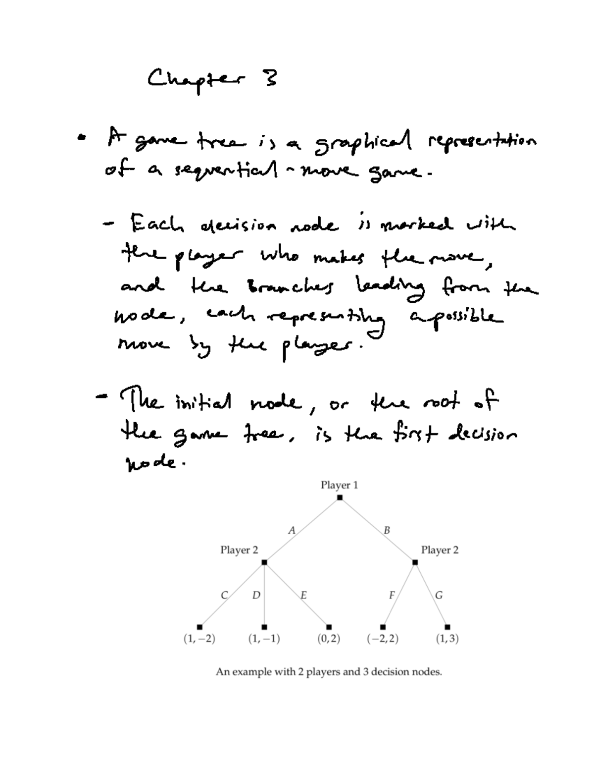 Chp 3 - Chp 3.1 - Chapter 3 A game tree in a graphical representation ...