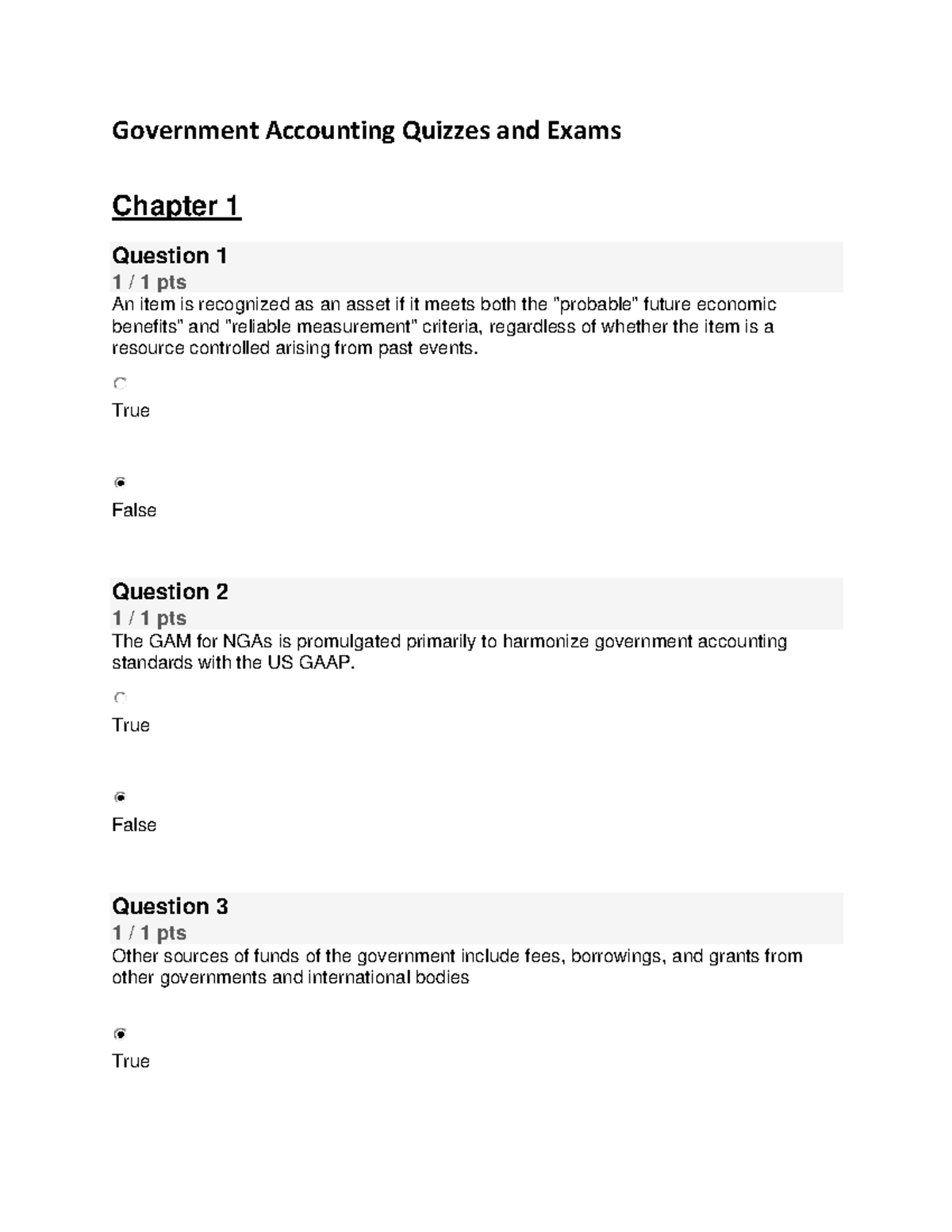Pdfcoffee - NONE - Government Accounting Quizzes and Exams Chapter 1 ...