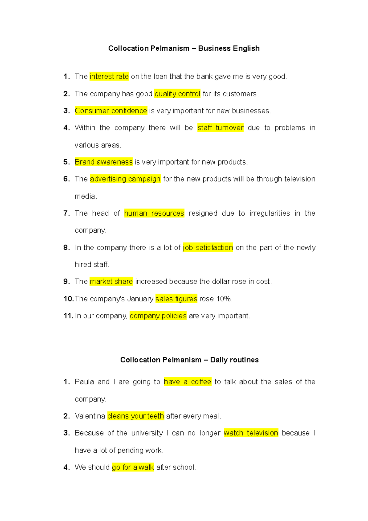 Collocation Pelmanism - The interest rate on the loan that the bank ...
