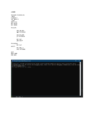 Lab 6 - done and dusted - Task1 Include Irvine32 .data msg byte "Generating 20 random integers ...