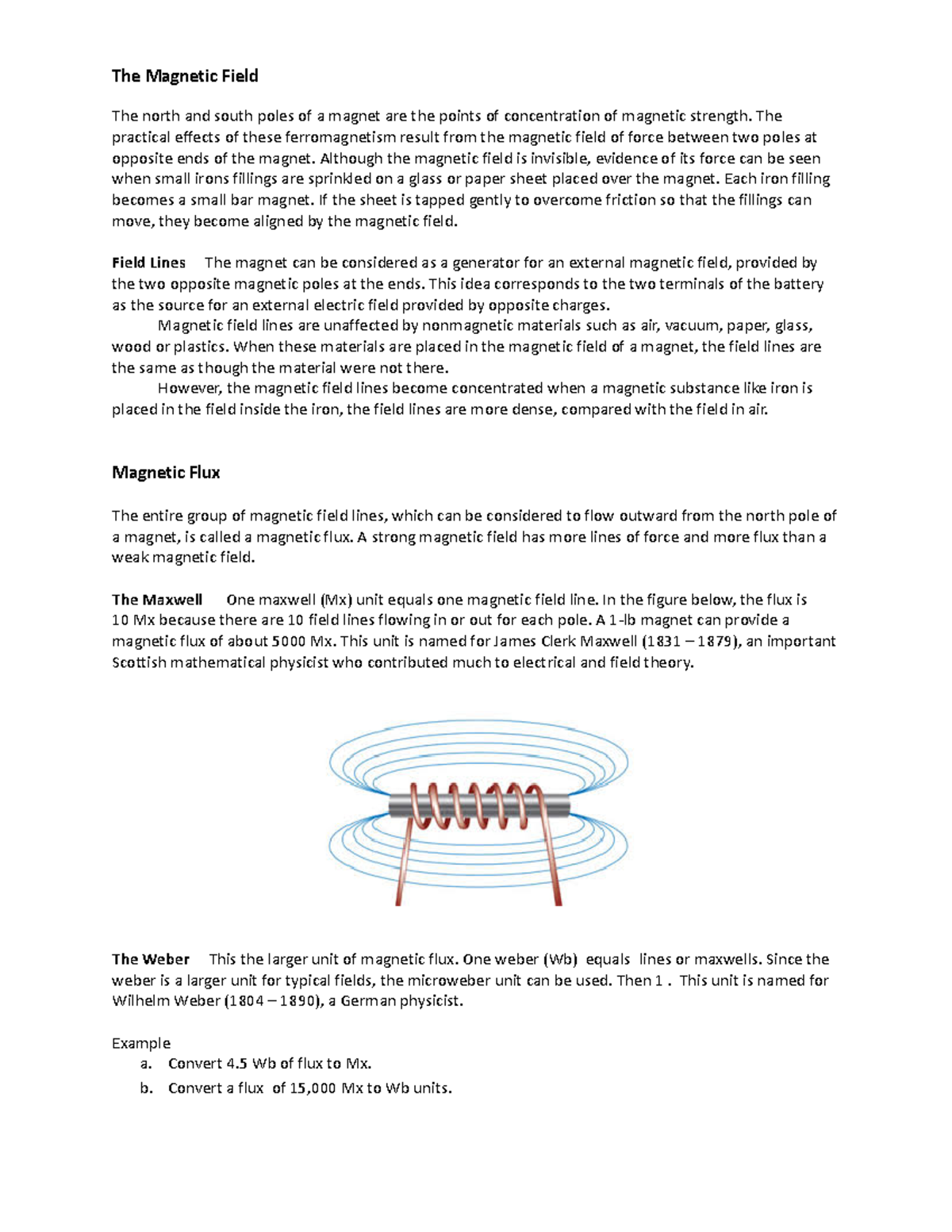 The Magnetic Field - The Magnetic Field The north and south poles of a ...