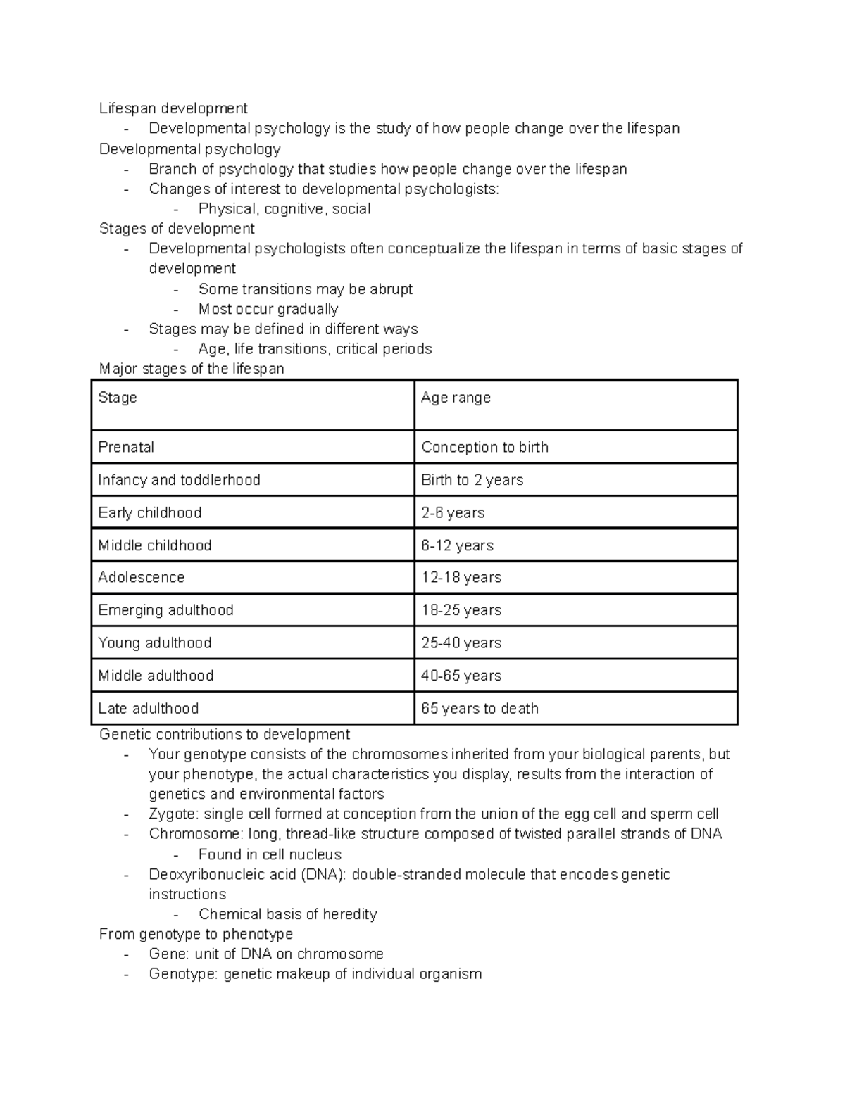 Chapter 9 - Lifespan development - Developmental psychology is the ...