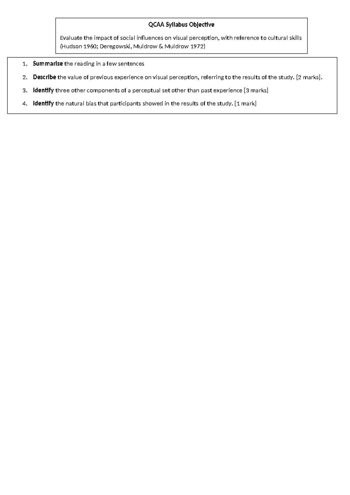 Note for P 3 - Psychology notes based on Unit 3 - QCAA Syllabus ...