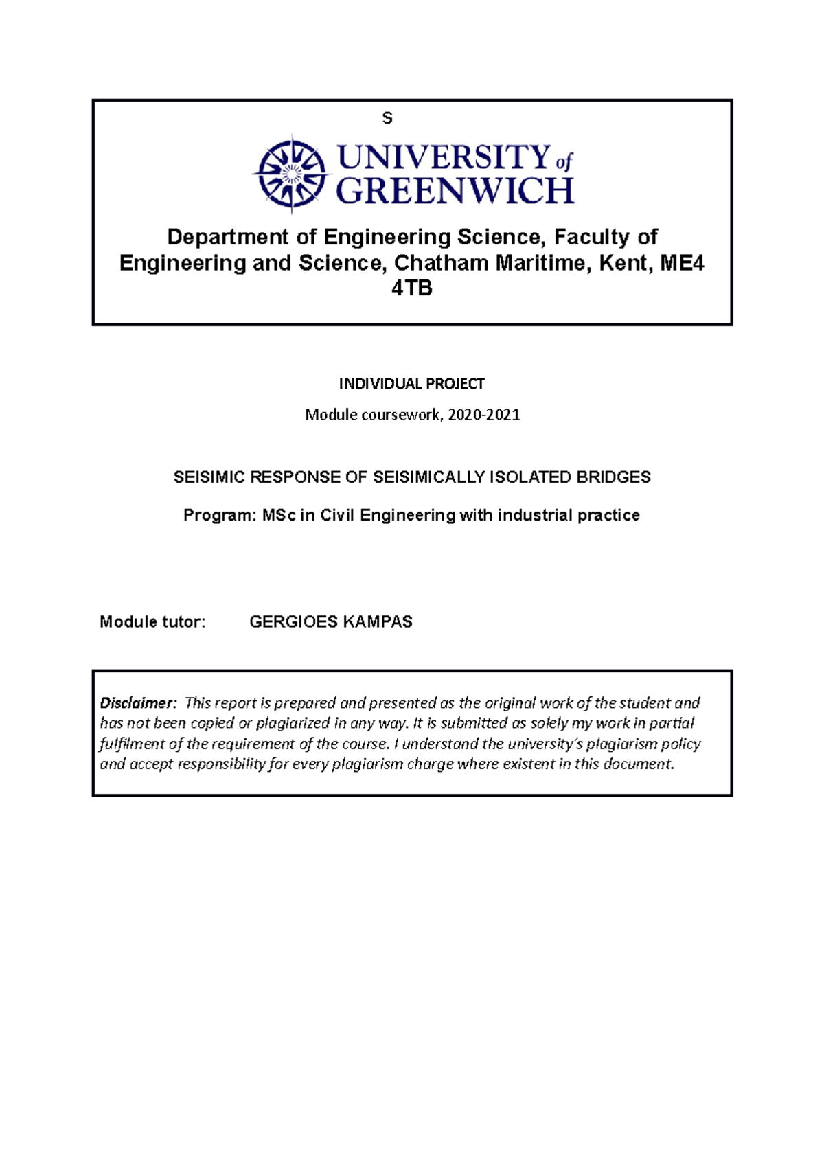 Swathi progress - gfjfft - s Department of Engineering Science, Faculty ...