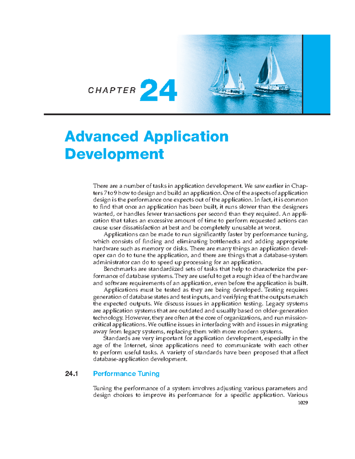 DBMS- Advanced Topics- Advanced Application Development - C H A P T E R 24 Advanced Application ...