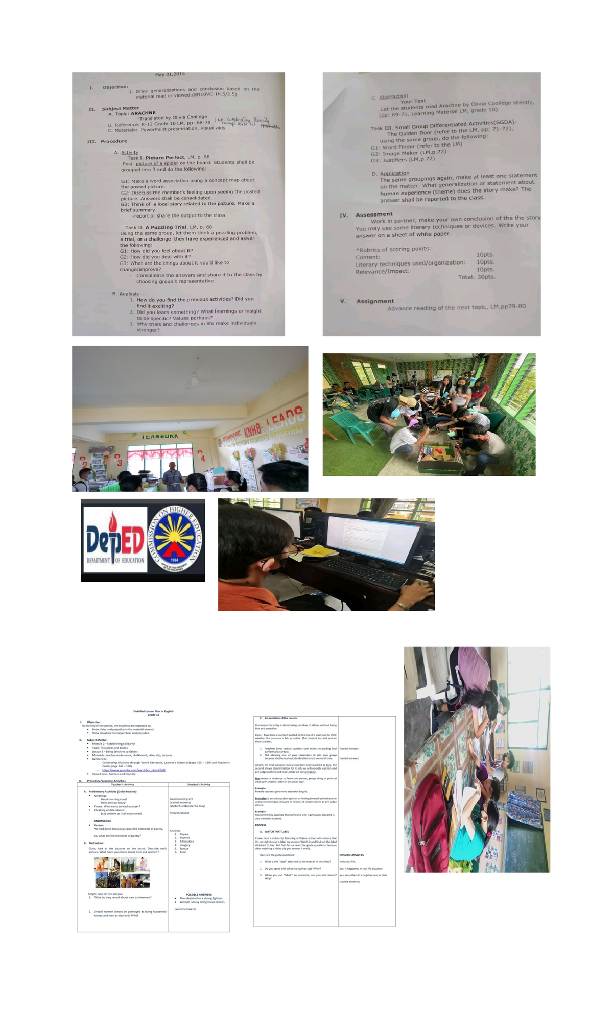 Maam Goce LP- for episode 9 - BSED English - Studocu