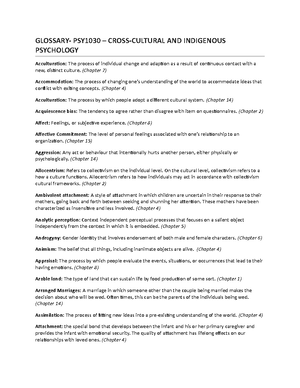 Cross Cultural Psych - Culture, Language and Communication - Summary ...