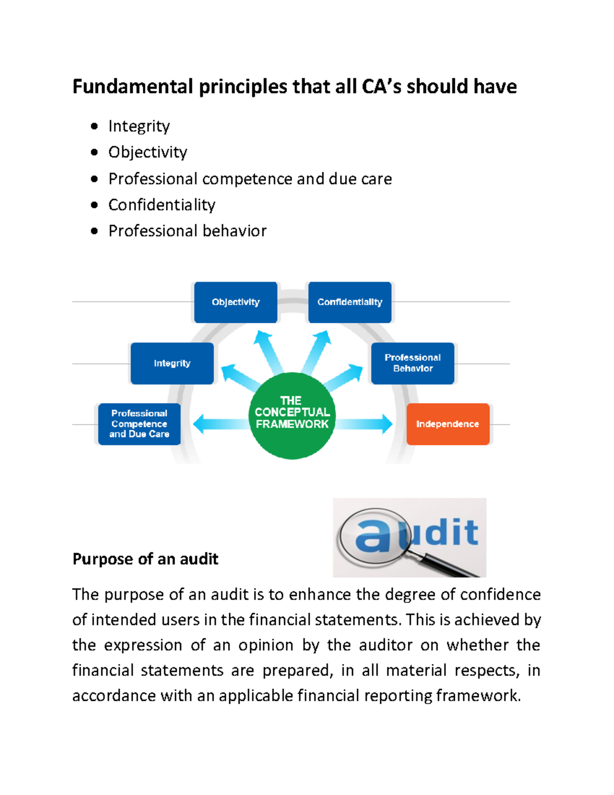 Auditing Theory and Practice - Topic 1 - Warning: TT: undefined function: 32 Warning: TT ...