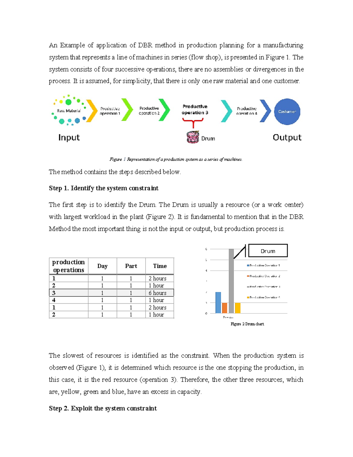 WIP TOC DBR Ejemplo 2 19-09-2019 ENG-V2 - An Example of application of DBR method in production ...