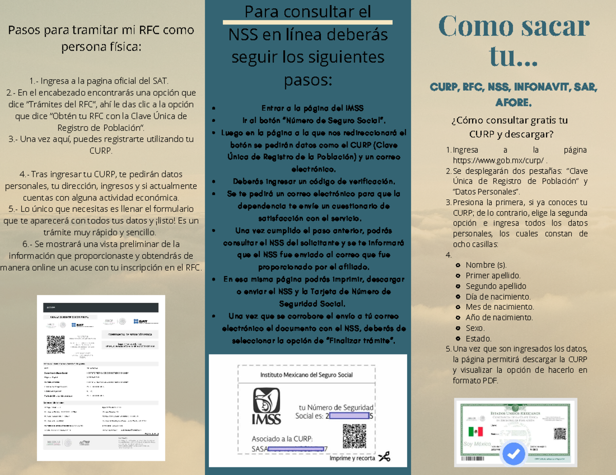 Folleto Tríptico Iglesia Línea Borde Verde Azulado Oscuro Cielo ...