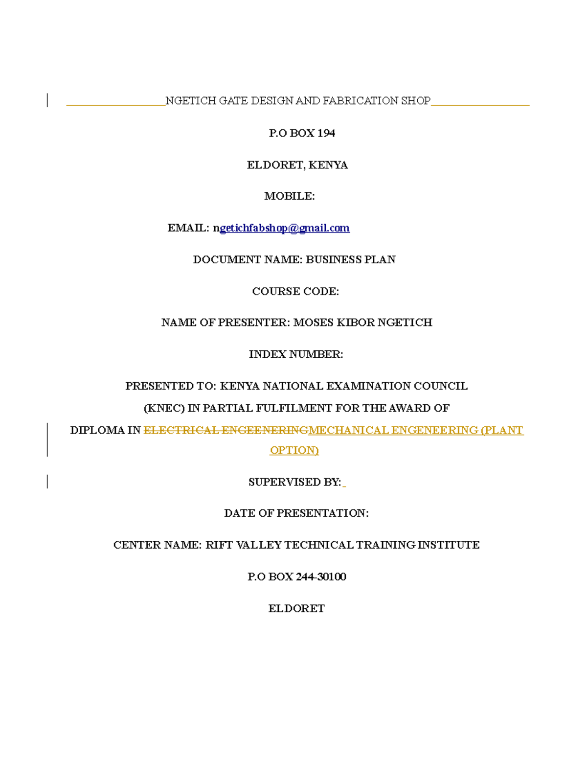 Ngetich GATE Design AND Fabrication SHOP - NGETICH GATE DESIGN AND ...