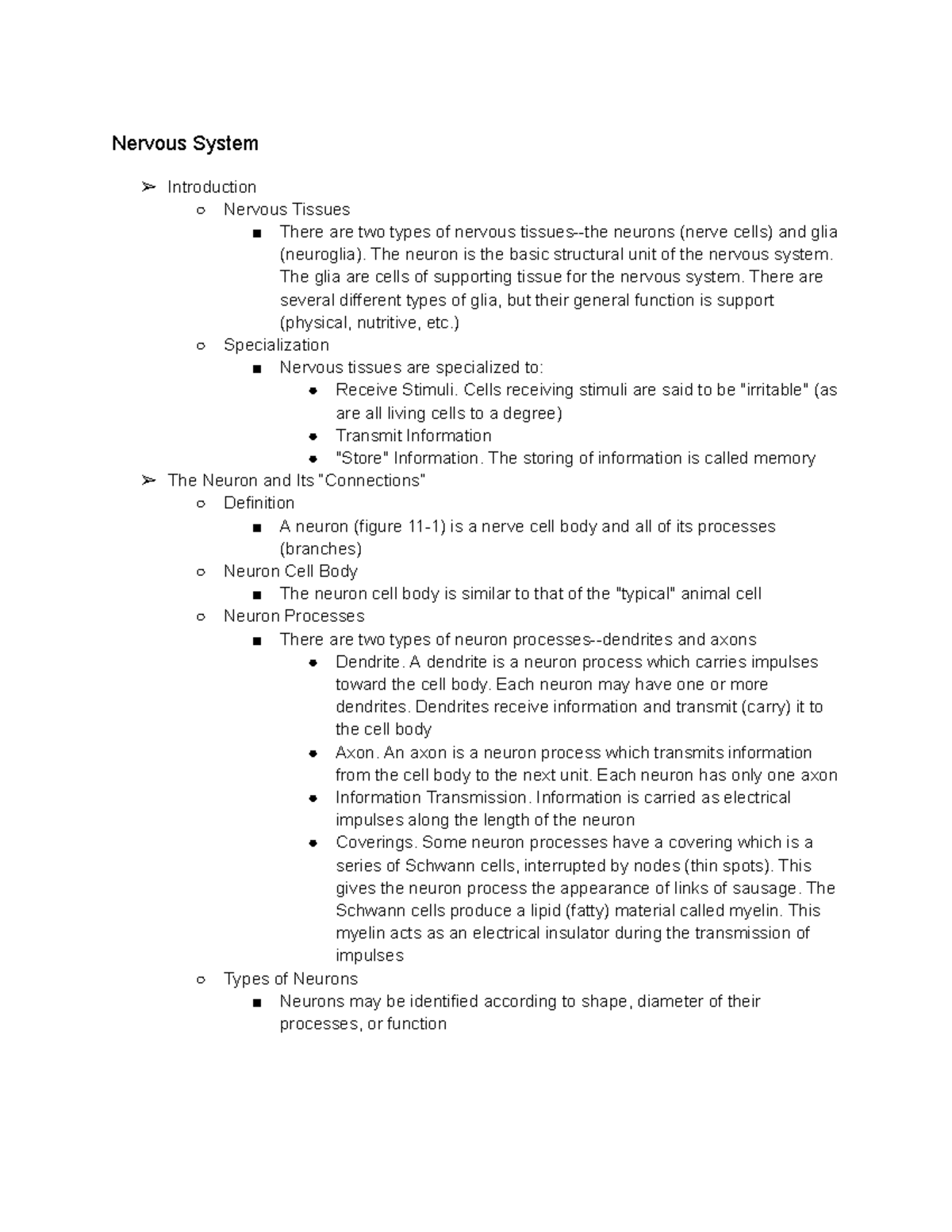 Human Nervous System - Nervous System Introduction Nervous Tissues ...