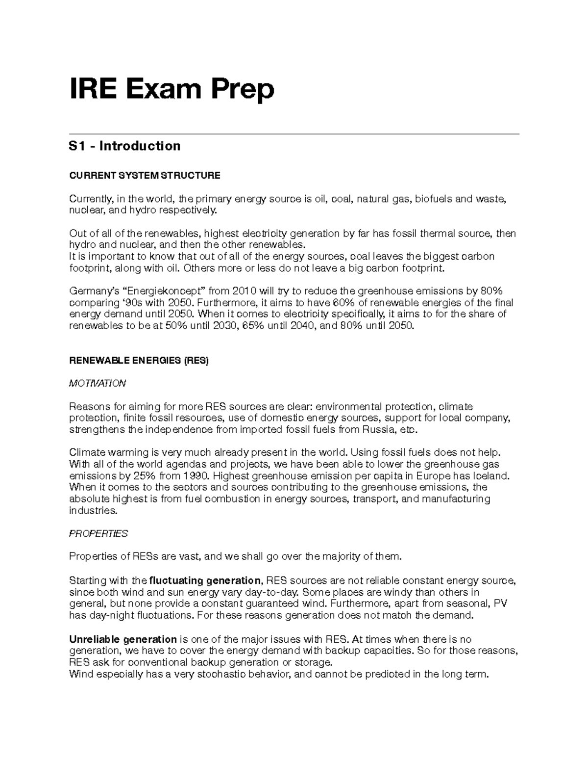 IRE Examp Prep Script - Complete lecture material summarized. - IRE ...