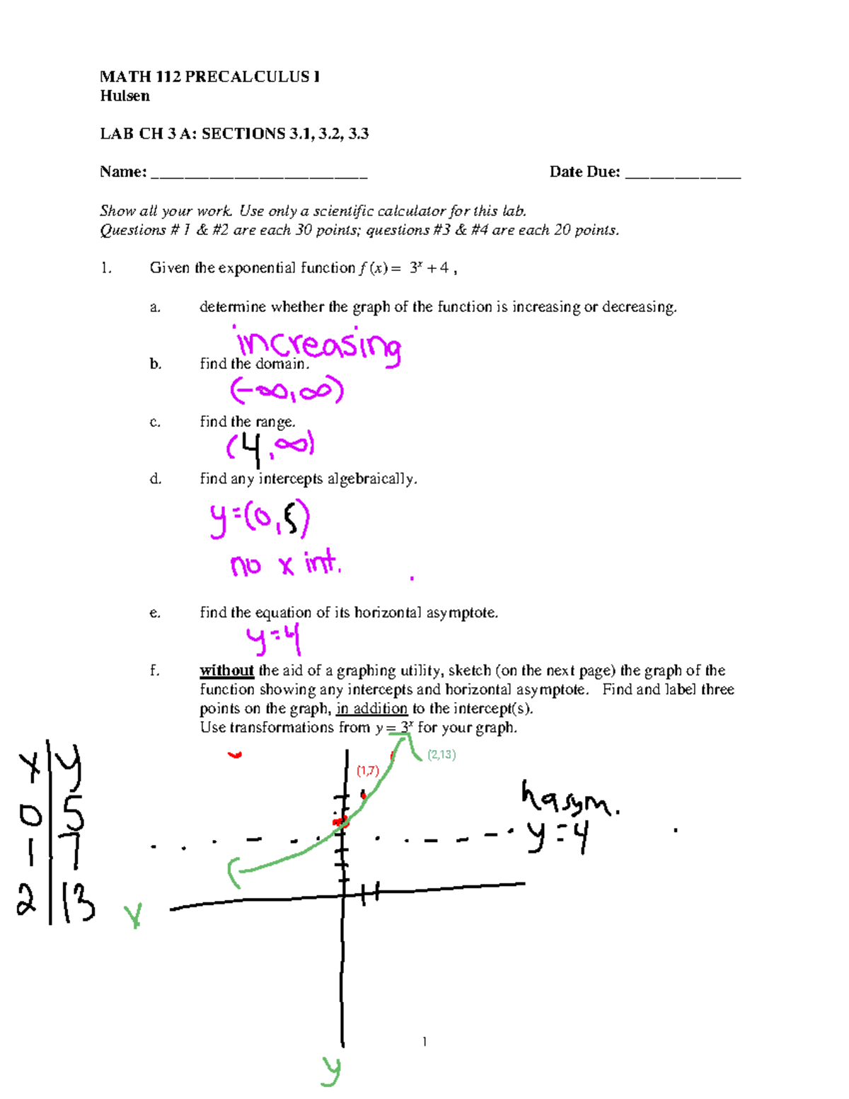 Kami Export - PCI Lab Chapter 3 A - MATH 112 PRECALCULUS I Hulsen LAB ...