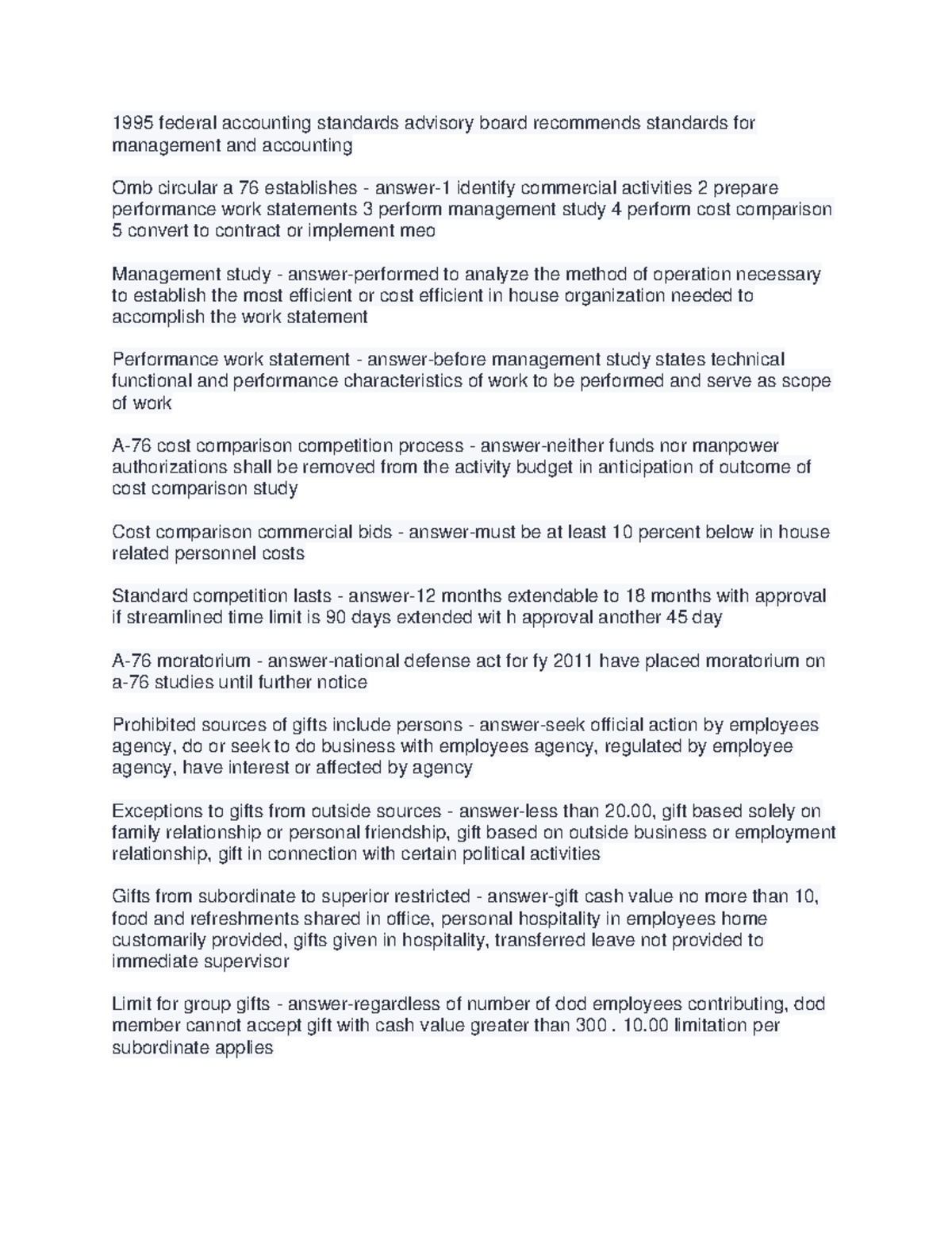 CDFM Module 1 Exam Update 2024-23 - 1995 federal accounting standards ...