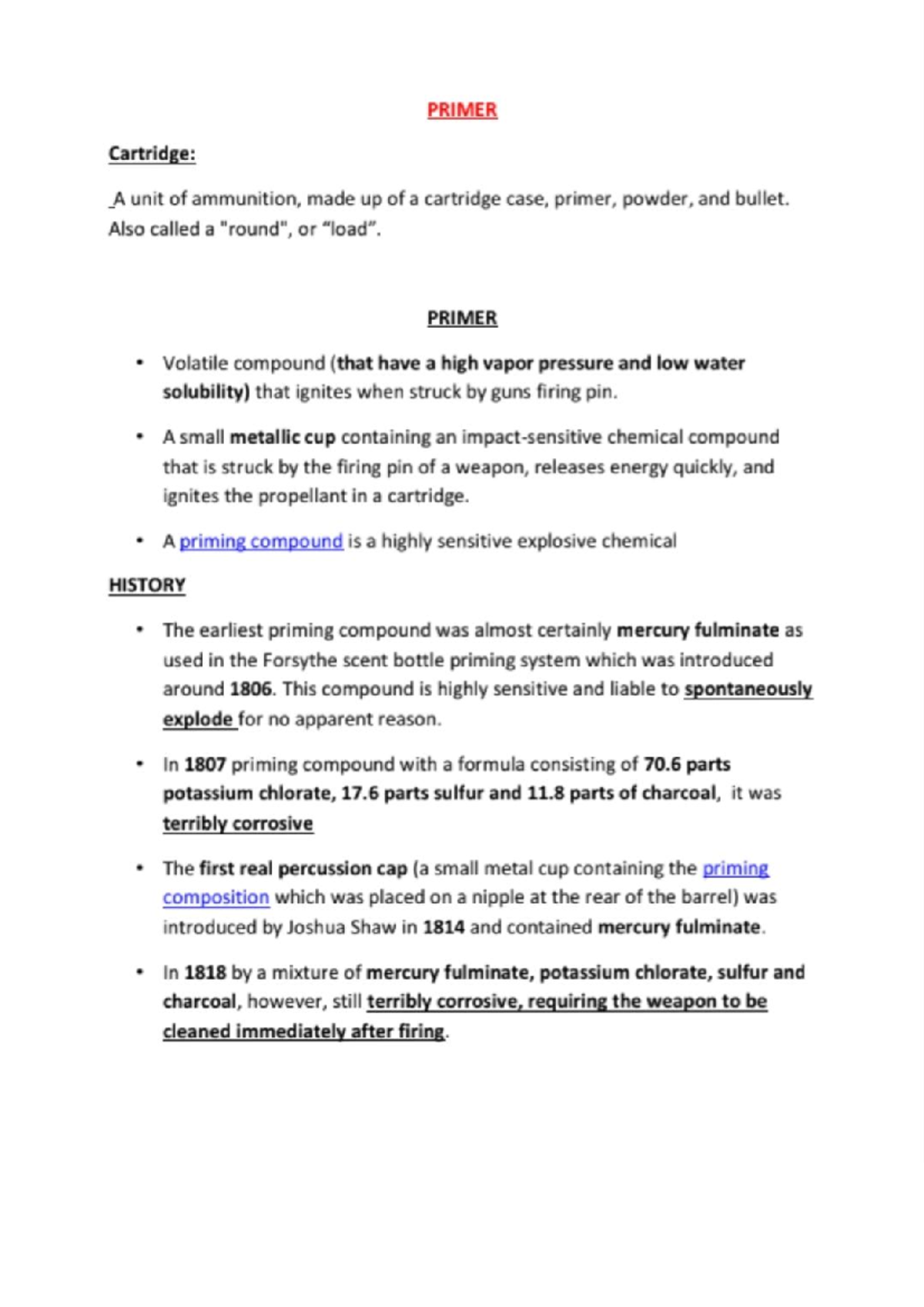 Primer - Forensic science and criminology - Studocu