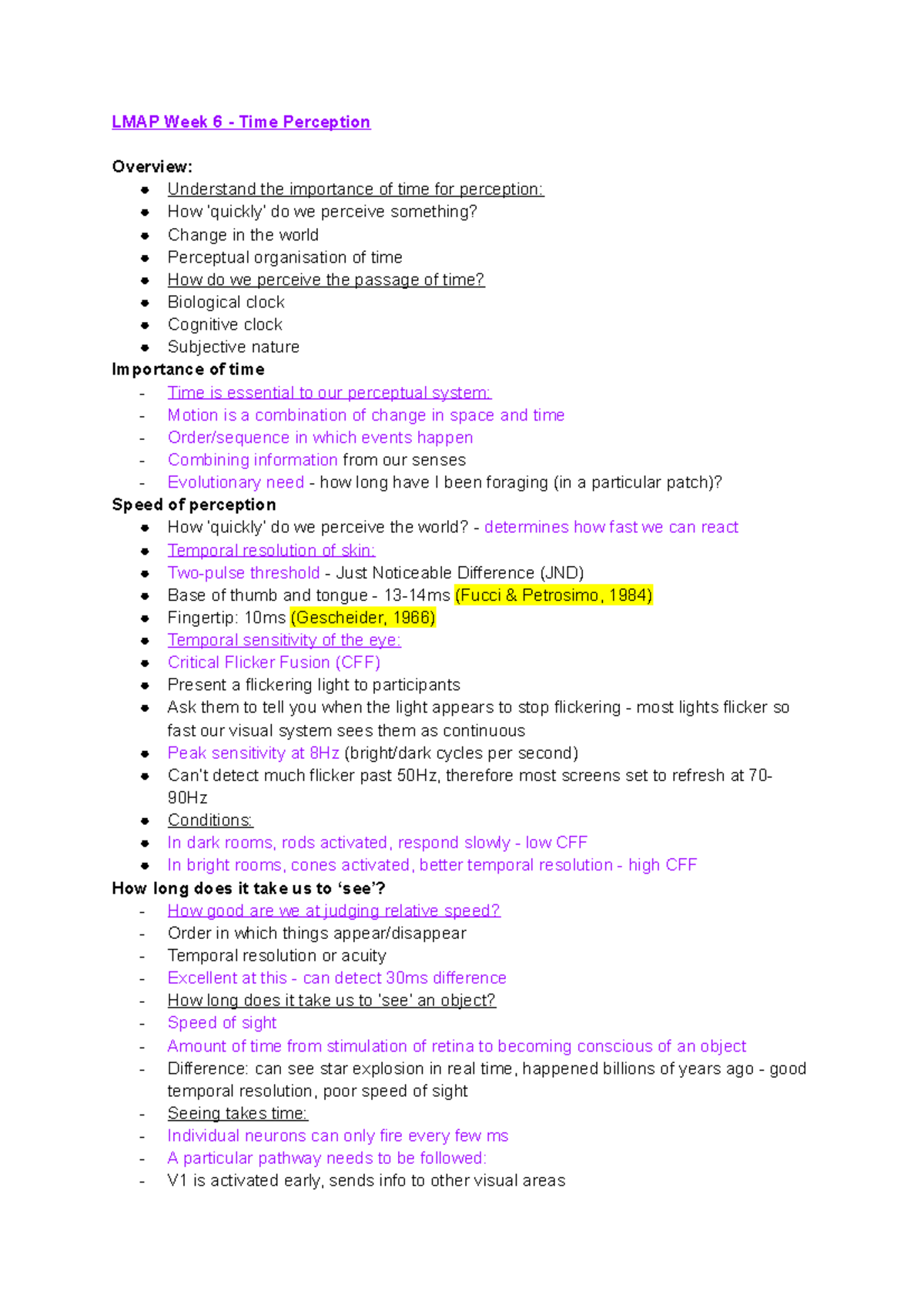 LMAP Week 6 - Time Perception and Multisensory Perception - LMAP Week 6 ...