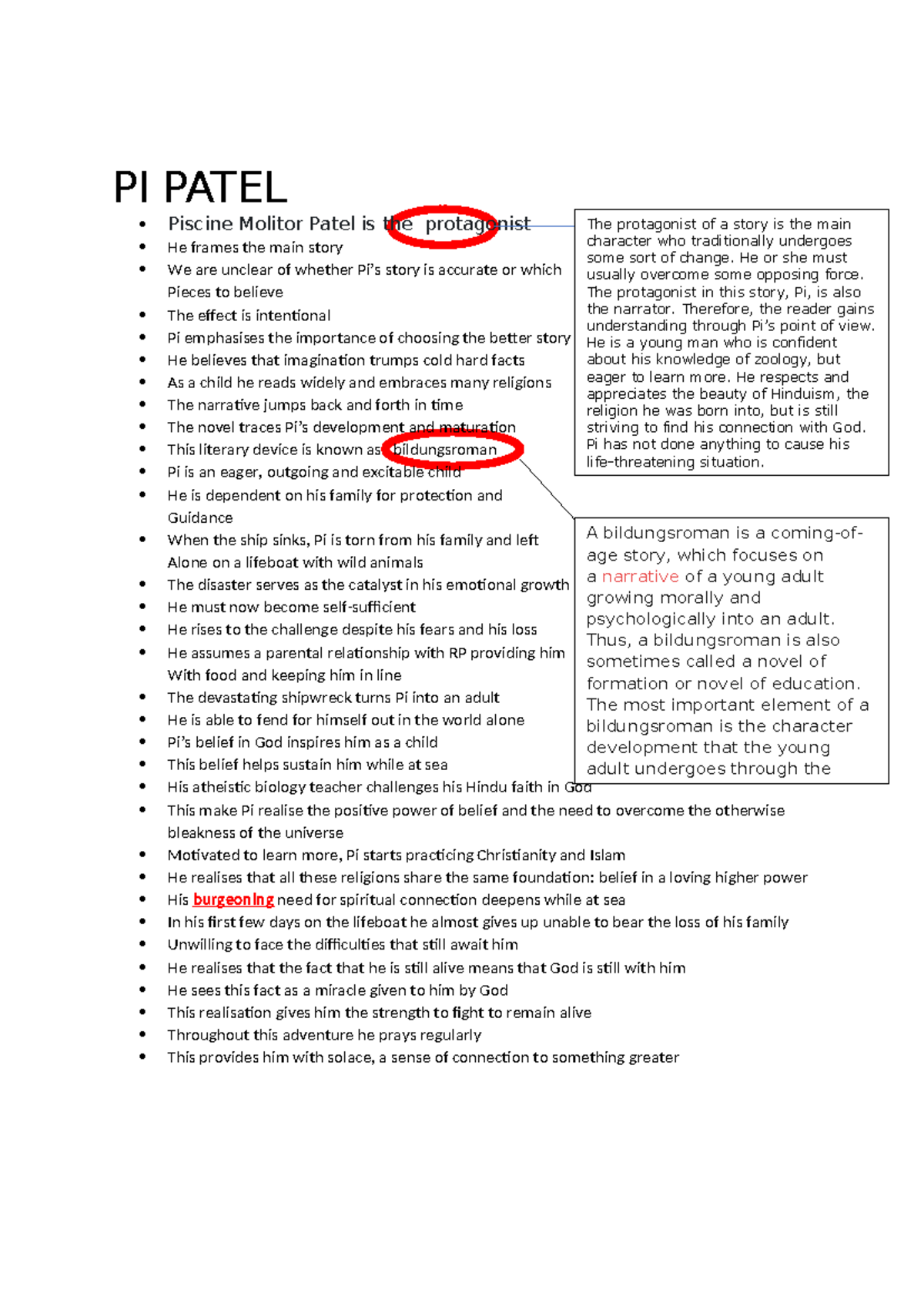 Character analysis life of pi - PI PATEL Piscine Molitor Patel is the ...