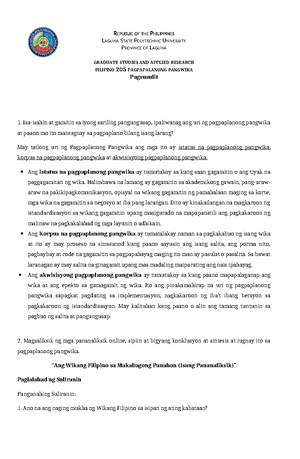 Buhay Estudyante - Sanaysay - BUHAY ESTUDYANTE Para sa akin ang ...