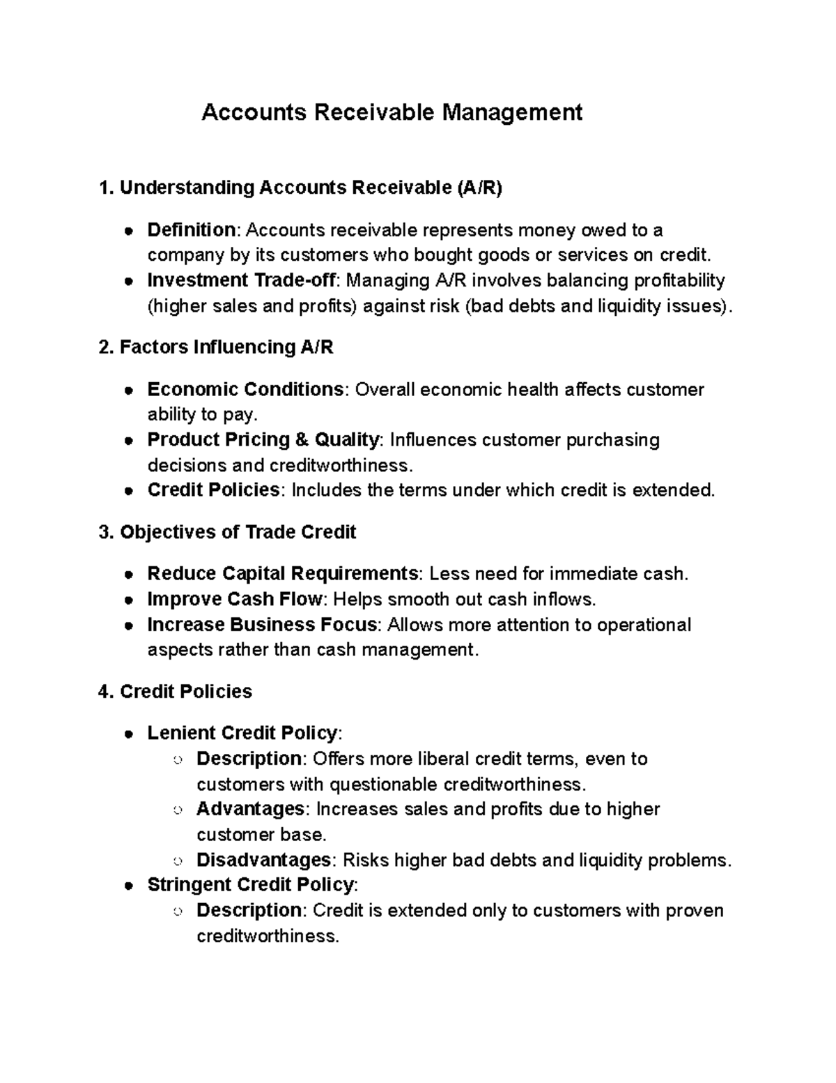 Accounts Receivable Management - Understanding Accounts Receivable (A/R ...