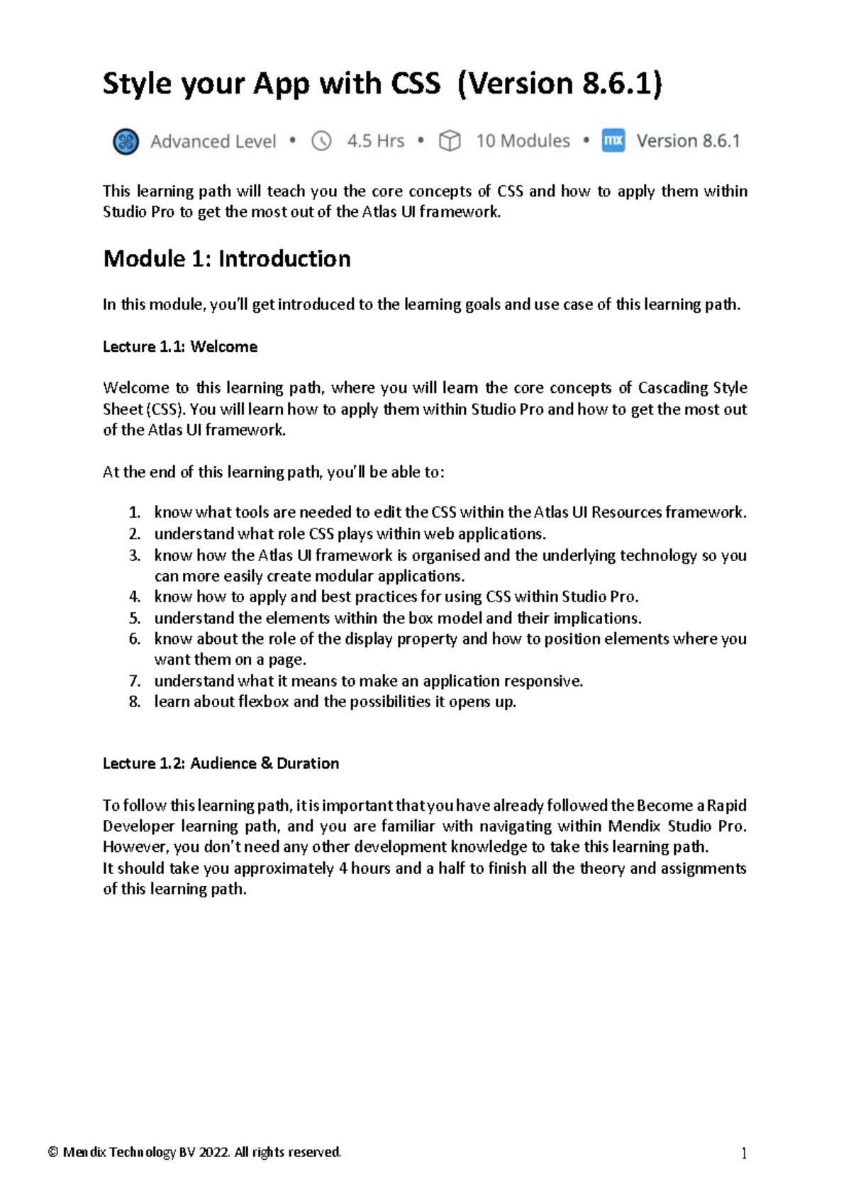 Style your App with CSS - 6) This learning path will teach you the core ...