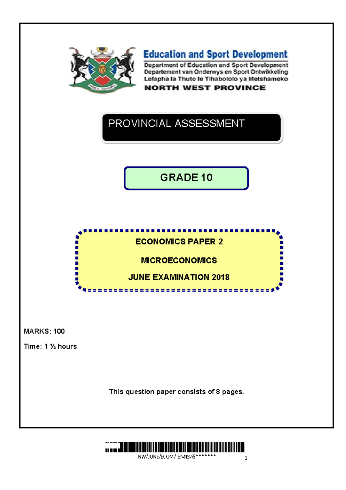 1. Economics-GR-10-Paper-2 -1 (3) 240512 114444 - Demo PROVINCIAL ...