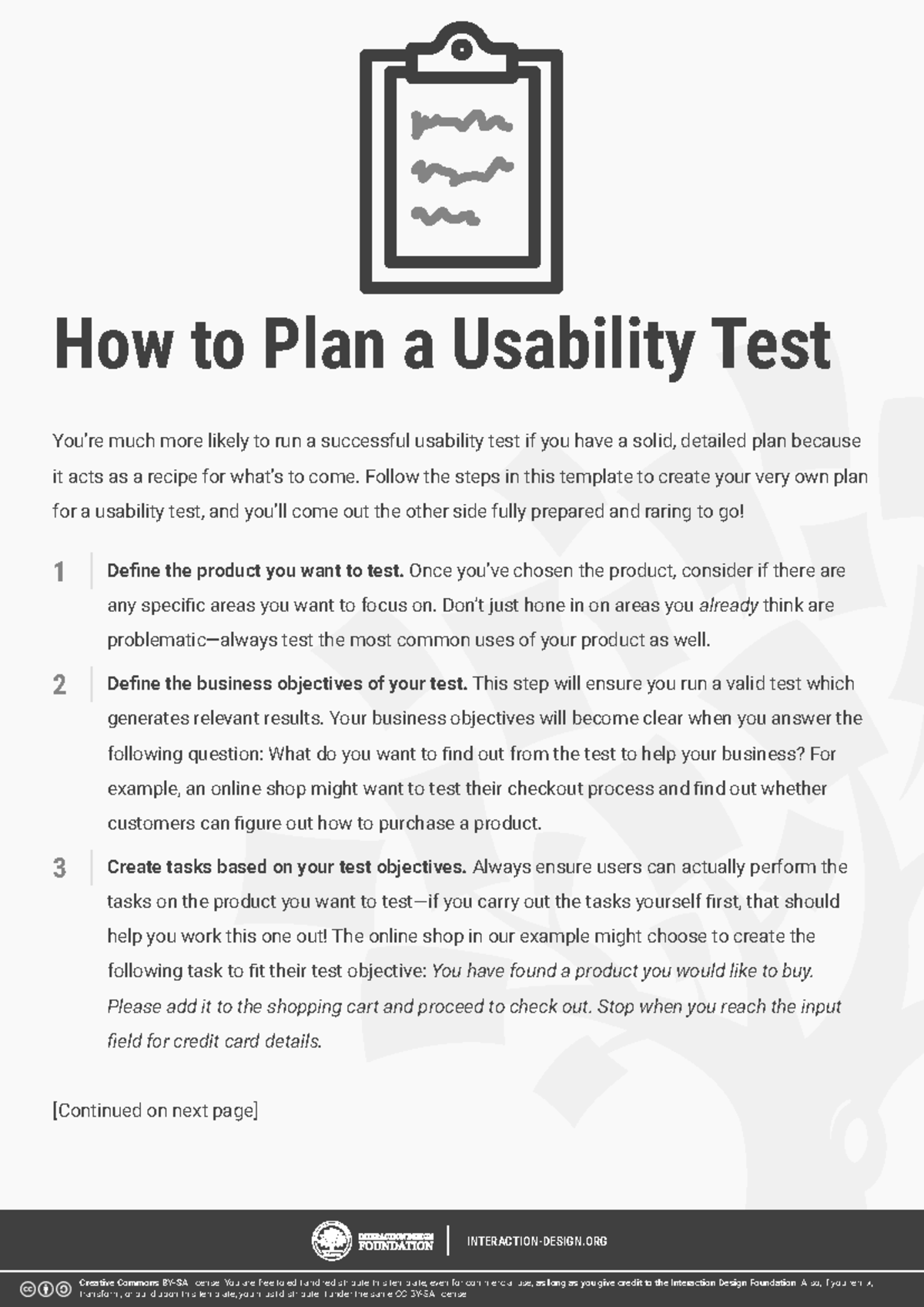 How to Plan a Usability Test - How to Plan a Usability Test You’re much ...