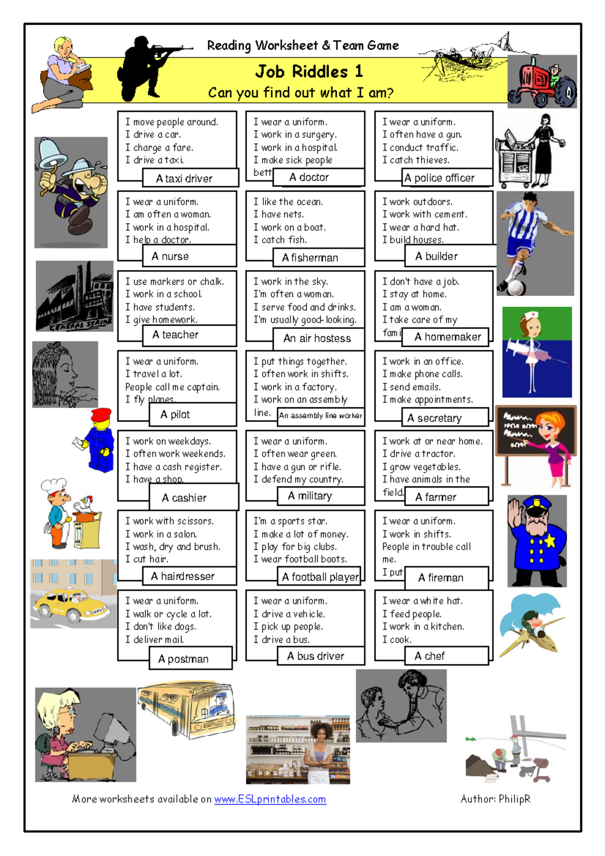 Career Paths-Actividad de práctica - Reading Worksheet & Team Game More ...