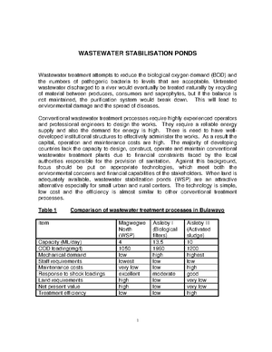 Secondary Treatment (Percolating Filters - theory) - Chapter 7 ...