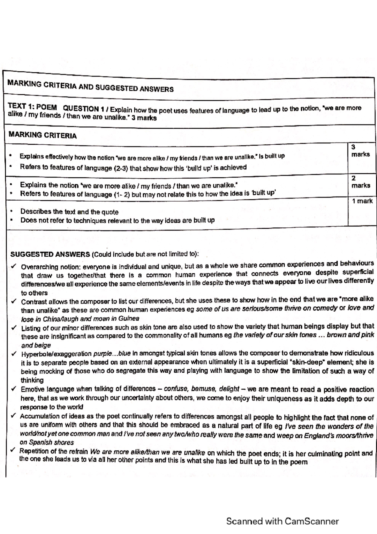 Sample answers for Short Answer - Studocu